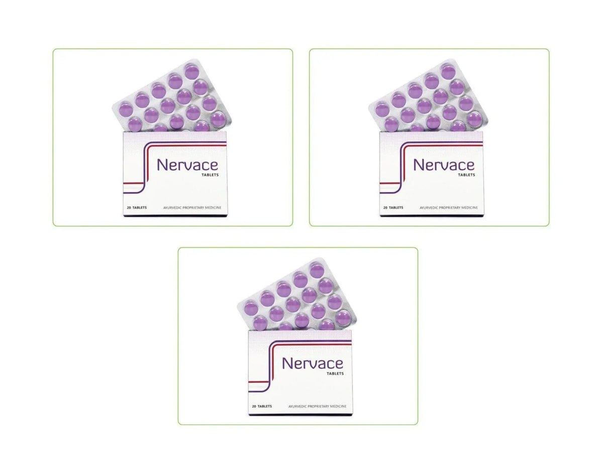 Buy Nervace Tablet | Ayurvedic Herbal Medicine for Nerves | Ayurchem ...